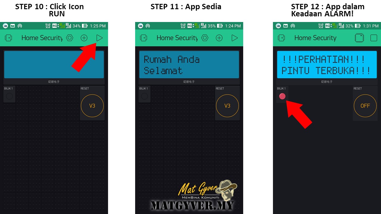 IoT (Blynk) : Home Security Simple dengan Blynk + Arduino | MatGyver.my ...